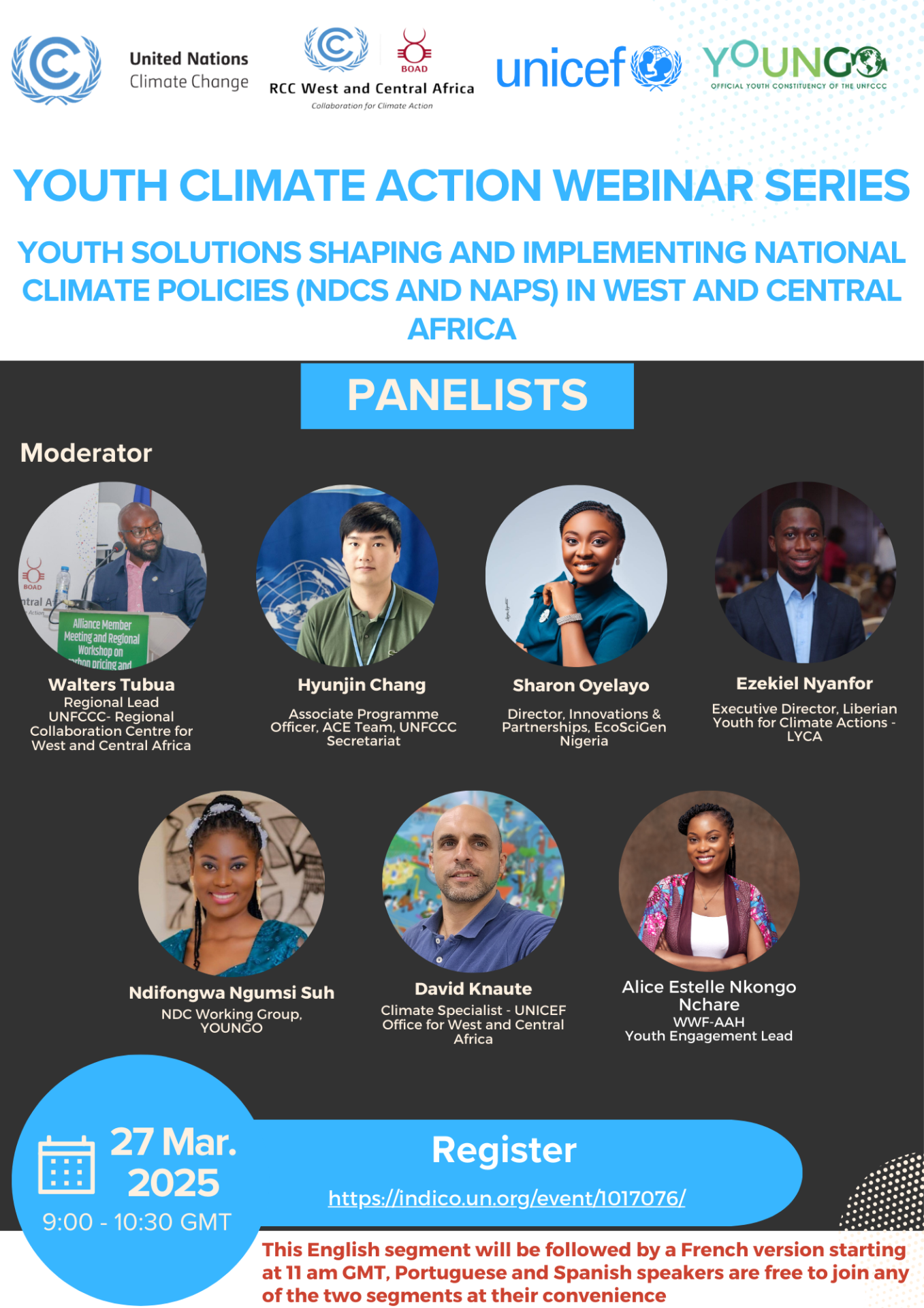 Youth Climate Action Webinar Series Part I Unfccc
